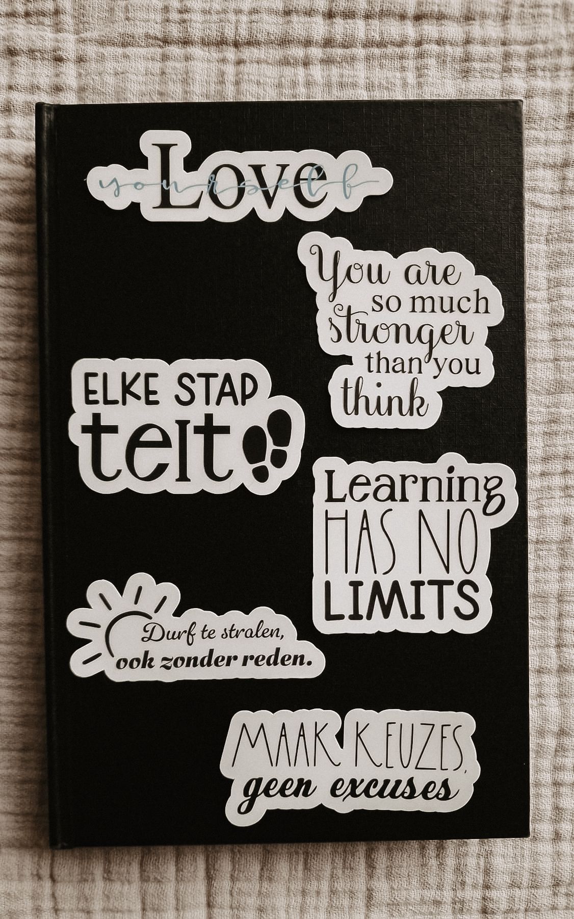 Motiverende quotes stickerset – Linsteg Creations